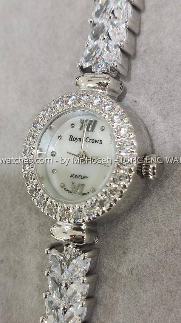Royal Crown Crystal Bracelet Watch 5266B-SS-1M