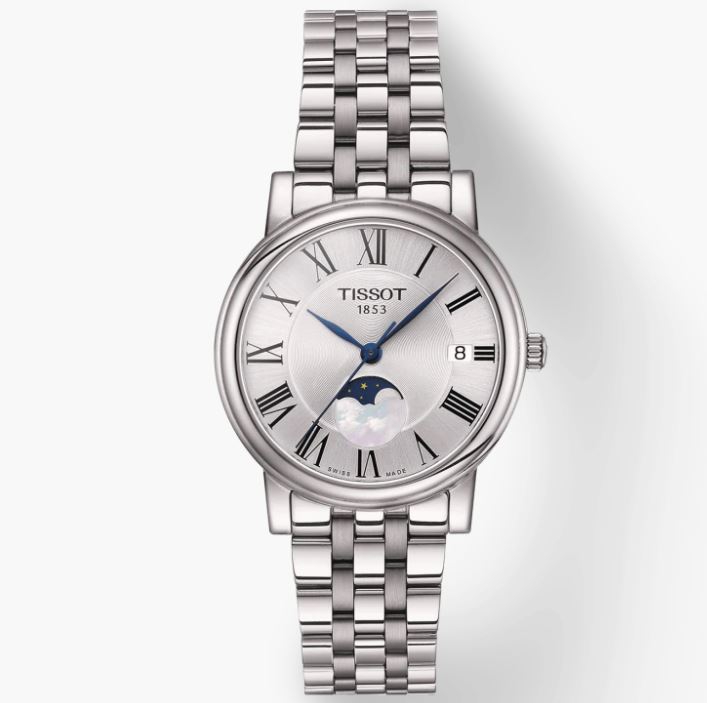 TISSOT CARSON PREMIUM LADY MOONPHASE T122.223.11.033.00 T1222231103300