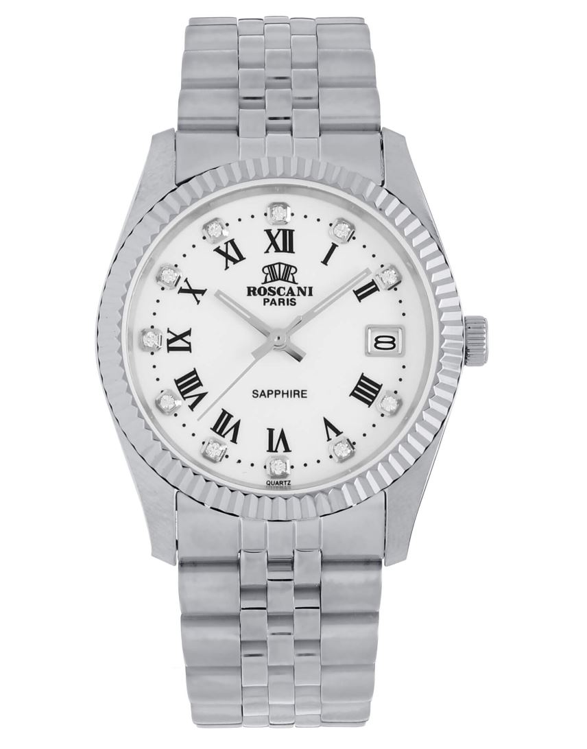 Roscani Carson S 497S 36mm Bracelet Men Silver Watch BG 497965