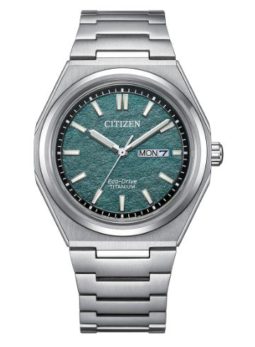 Citizen Zenshin Eco-Drive Super Titanium Day-Date Watch AW0130-85X